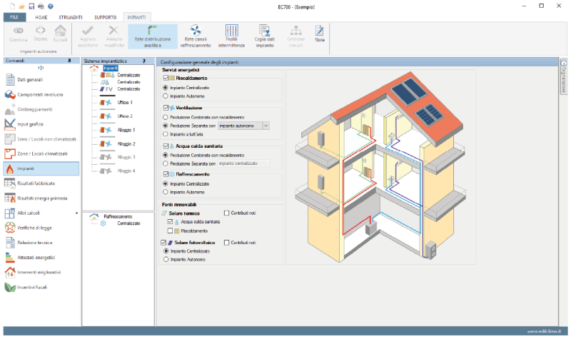 Termotecnica Energetica - EC700 - Cadline Software